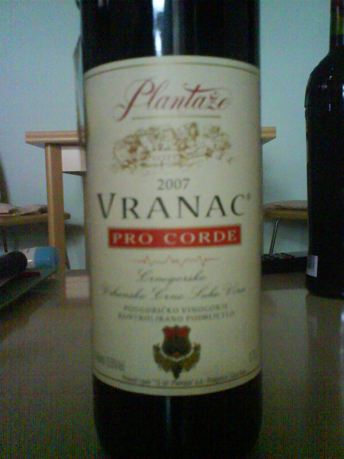 Plantaže, Vranac Pro Corde, 2007. – Dnevnik vinopije